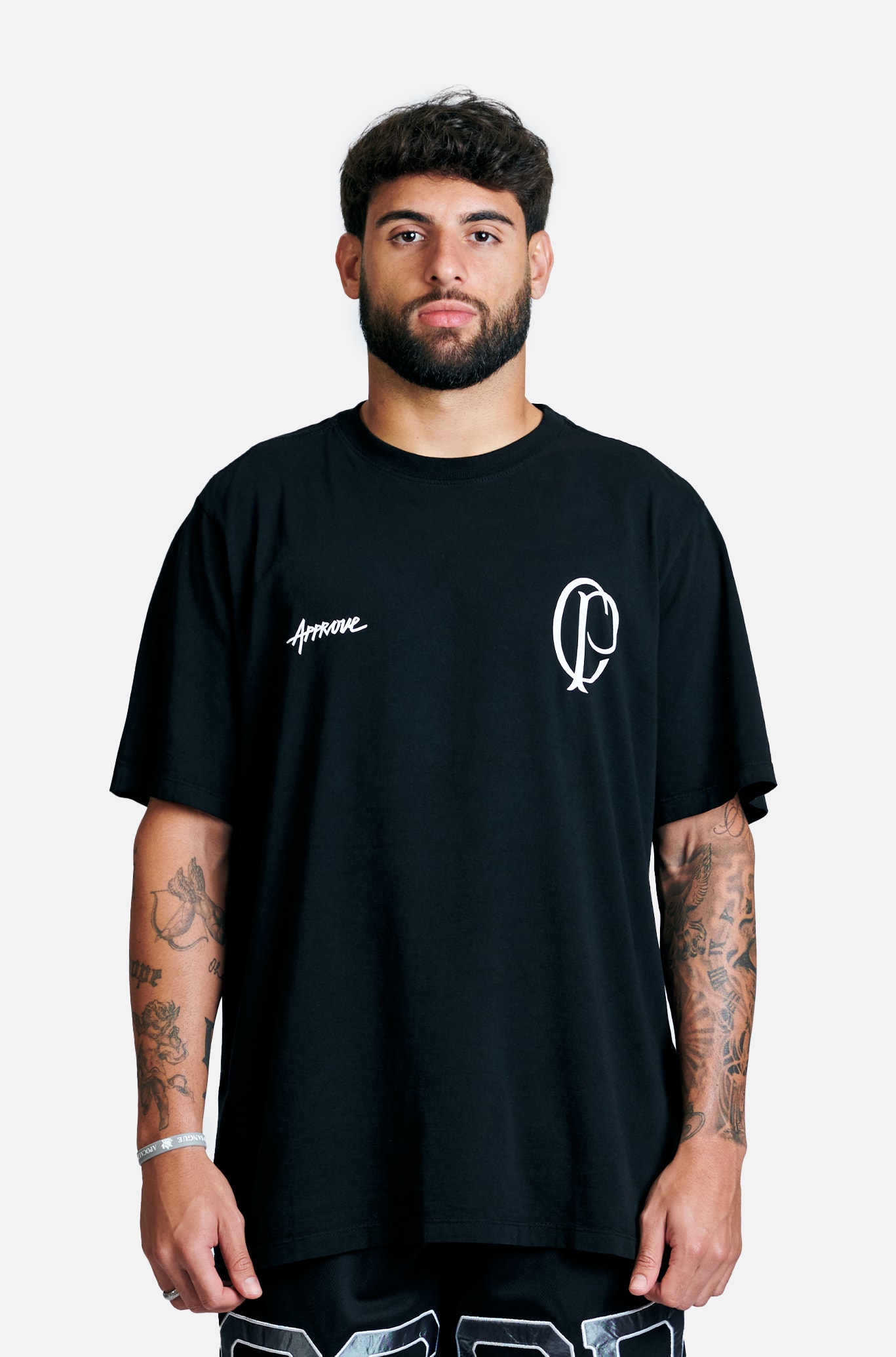 PRÉ VENDA - Camiseta Bold Approve X Corinthians Fé Alvinegra Preta